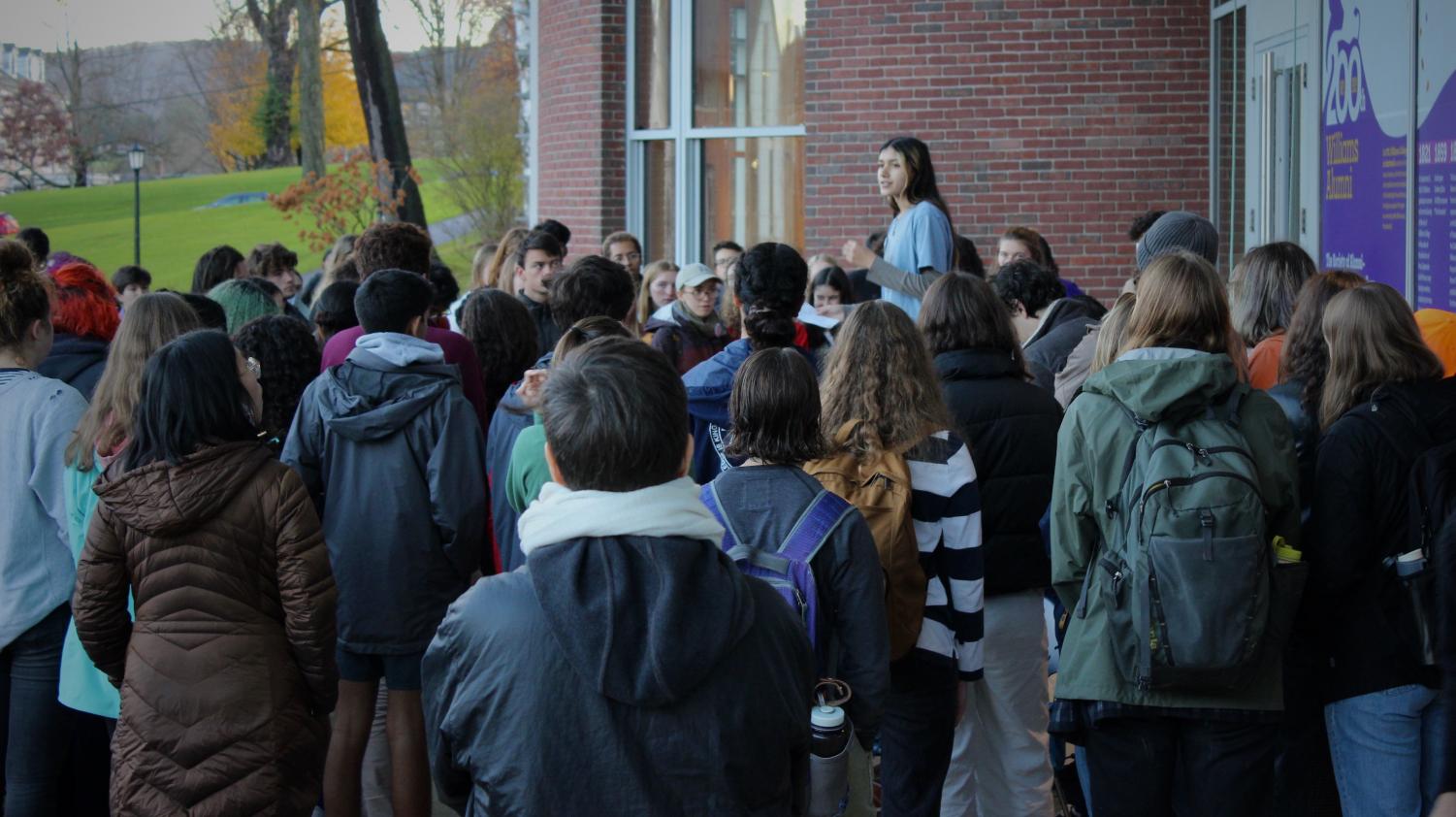 Students protest for public divestment from fossil fuels – The Williams ...